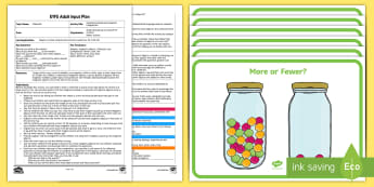 More than, fewer than and equal groups - Comparison - EYFS
