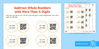 Year 5 Add and Subtract Numbers Using Formal Methods - KS2