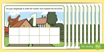 Ten-Frame Resources Counting Early Years Primary Resources