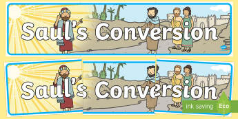 The Conversion of Saul Bible Story Primary Resources - Bible Saul