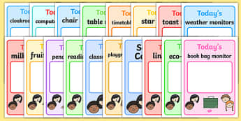 Classroom Routine Display Resources for the Early Years