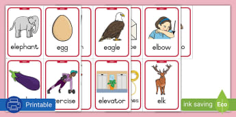 e sound | Grade R Phonics | English | South Africa | Twinkl