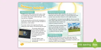 Summer Solstice Resources | twinkl.co.uk