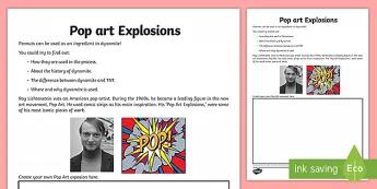 Roy Lichtenstein Pop Art | twinkl.co.uk