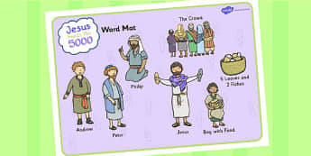 Bible Stories Jesus Feeds the 5000 Primary Resources - KS2 Chris