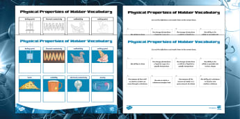 (5-PS1) Matter and Its Interactions (5-PS) Physical Science - Fifth Grade