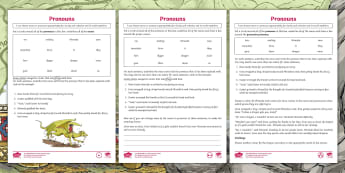 Pronouns - KS2 Grammar - Twinkl