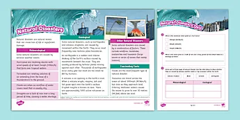 Natural Disasters Quizzes | twinkl.com.au