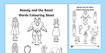 Beauty and the Beast worksheets - Teacher made resource