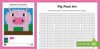 Pixel Art Colouring Puzzles | twinkl.co.uk