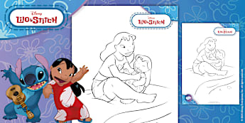Disney Lilo & Stitch Colouring Pages | Teacher-Made | Twinkl