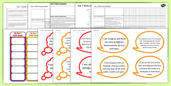 Maths Year 1 Primary Resources - Assessment Tests Maths Primary R