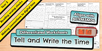 Telling the Time for Years 3-4 Resources | Twinkl - Twinkl