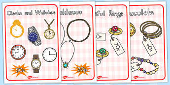 Jewellery Shop Role Play Early Years (EYFS), Jewellery, Shops, RP