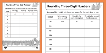 Rounding Worksheets | twinkl.com