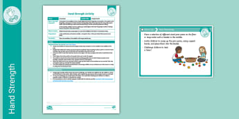 Hand Strength | Fine Motor Skills Plans | EYFS Planning | EYFS