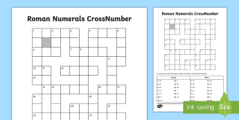 Roman Numerals Mathematics • Twinkl.ca