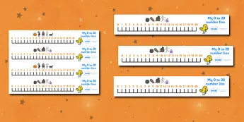 Halloween Number Lines | twinkl.com.au