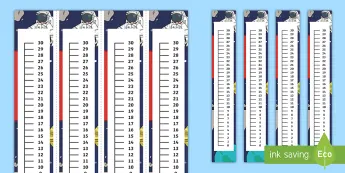 Space Number Lines | twinkl.com.au