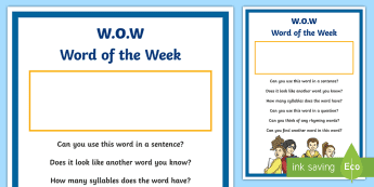 Word of the Week Posters | twinkl.com.au