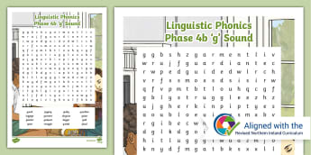 'g/gh' sound Phase 4b - Stage 5/6 Phonics - Linguistic Phonics - Resources