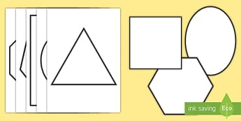 Shape Templates - 3D and 2D Shapes - KS1 - Twinkl Resources