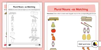 Plural Nouns Worksheets | twinkl.com