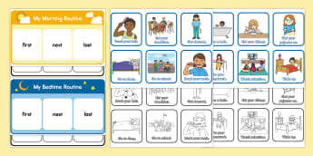 Calendars, Routines & Daily Schedules Worksheets | Kindergarten | Twinkl