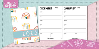 Muted Rainbows | Plan & Organise - Twinkl