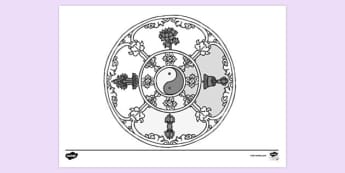 Mandala Colouring - Page 3 - Twinkl