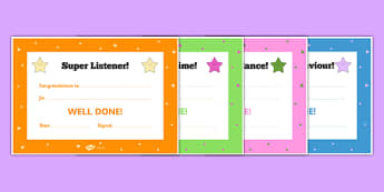 Award and Certificate Templates for Kids | Primary Resources