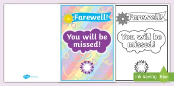 Farewell Cards | twinkl.co.uk