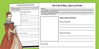 Mary Queen Of Scots Biographies | twinkl.co.uk