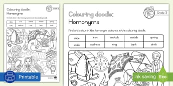 Homonyms | Phonics | English | South Africa | Twinkl