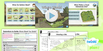 Somewhere to Settle - KS2 PlanIt Resources - Twinkl