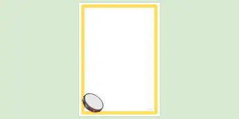 Tambourine Art Resources | twinkl.ca