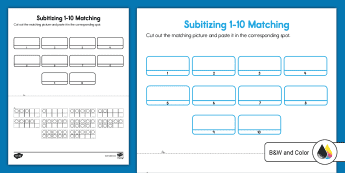 Kindergarten Matching Worksheets | twinkl.com