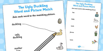 The Ugly Duckling Activities, Worksheets and Games - Twinkl