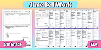 Bell Work Worksheets & Printables | Grade 8 | Twinkl