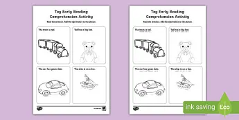 Toys Reading Comprehension | twinkl.com.au
