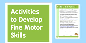 Gross Motor Skills Exercises Occupational Therapy Resources