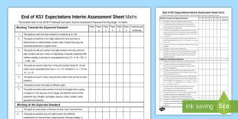 11 End of KS1 Teacher Assessment Framework (TAF) - Maths