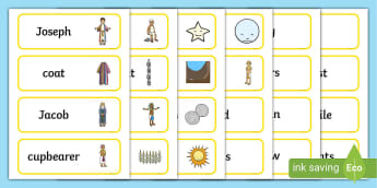 Joseph Bible Primary Resources, Sunday School Resources, Bible