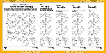 Butterfly Math Activities | twinkl.com