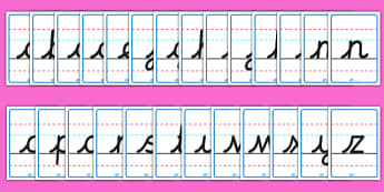 Cursive Alphabet | Neater Handwriting Resources - Twinkl