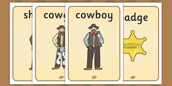 Display Wild West Early Years (EYFS), cowboy, indians, americans