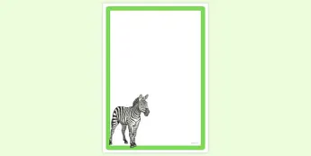 Colourful Zebra Borders | twinkl.co.uk