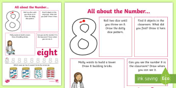 Number 8 - All About Numbers - Numbers & Number System - Primary Resources