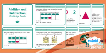Simple Addition Lesson Plans - Addition and Subtraction - Y1