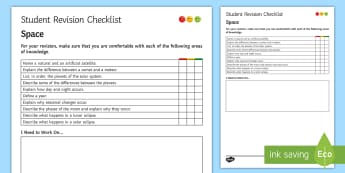 Revision Checklists | KS3 Science | Beyond - Twinkl